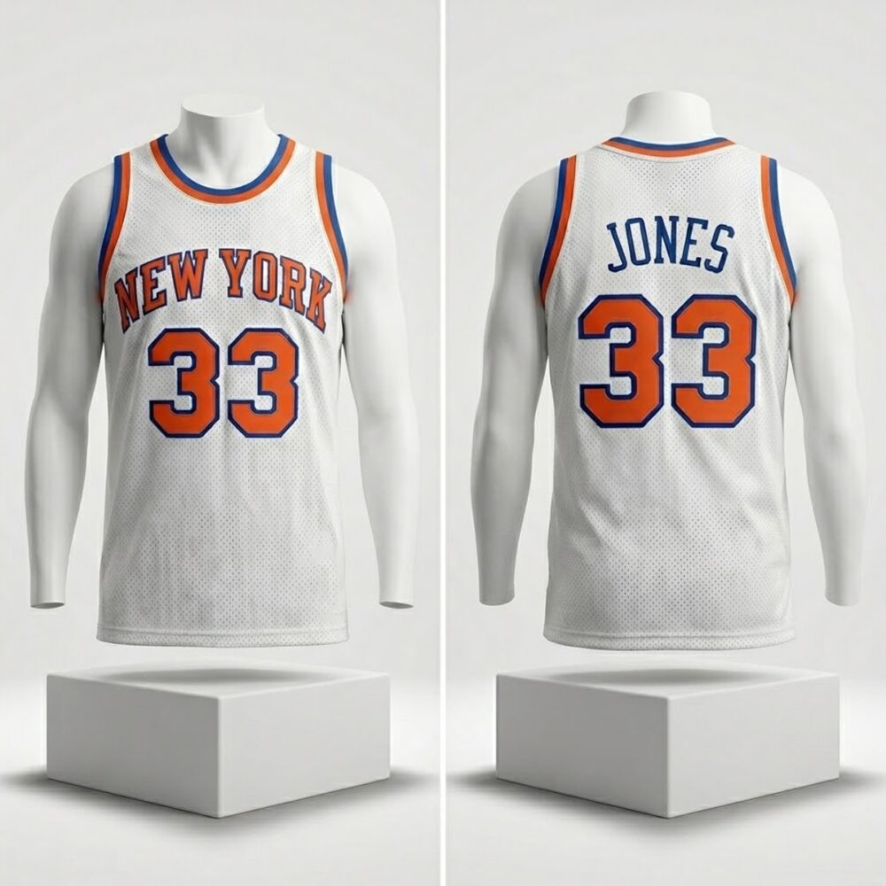 2026 NY Knicks Zohran Mamdani Jones 33 Jersey - Bigfirefashion