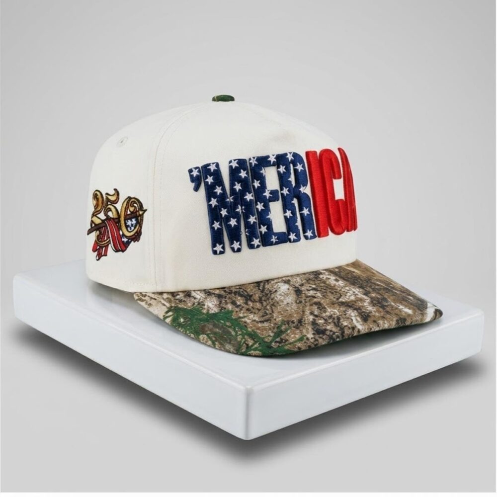 2026 Usa 250th Merica Chrome White Camo Hat - Bigfirefashion